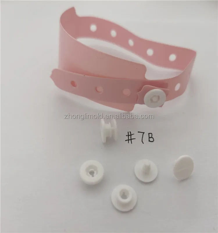Plastic Snap Fasteners For Id Bands Medical Wristband Snap Button - Buy ...