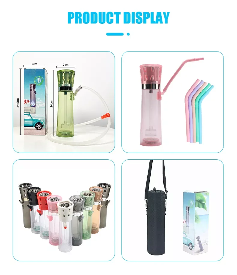 Wholesale Portable Led Shisha Cup Set Light Up Travel Plastic Narguile ...