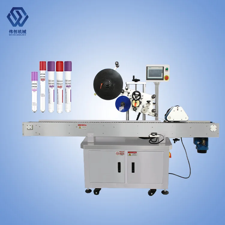 Table Horizontal Round Bottle Labeling Machine Automatic Scratch Label ...