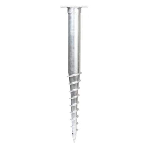 Ground Screw Pole Anchor Helical Screw Piles Hot Dip Galvanized Q235 ...