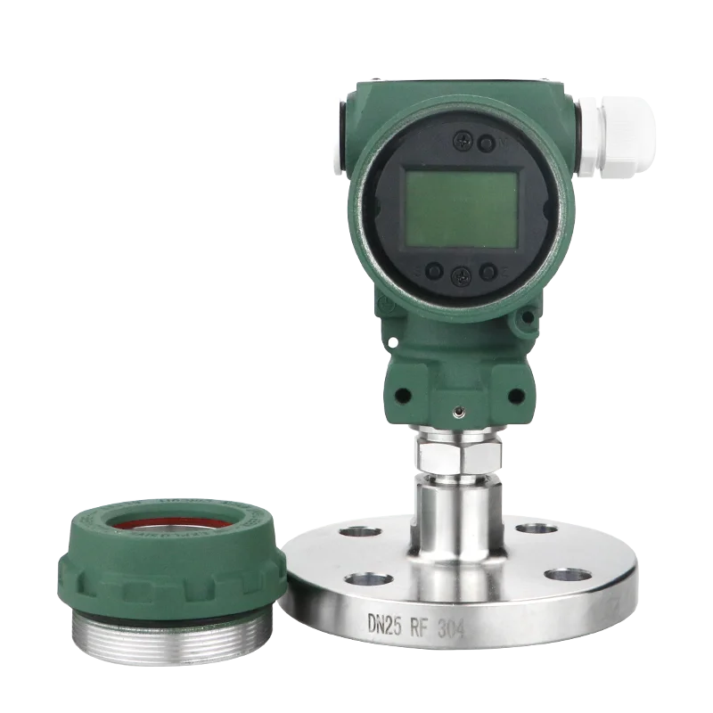 New Type Stainless Steel Flange Diaphragm Pressure Sensor -0.1~10mpa ...