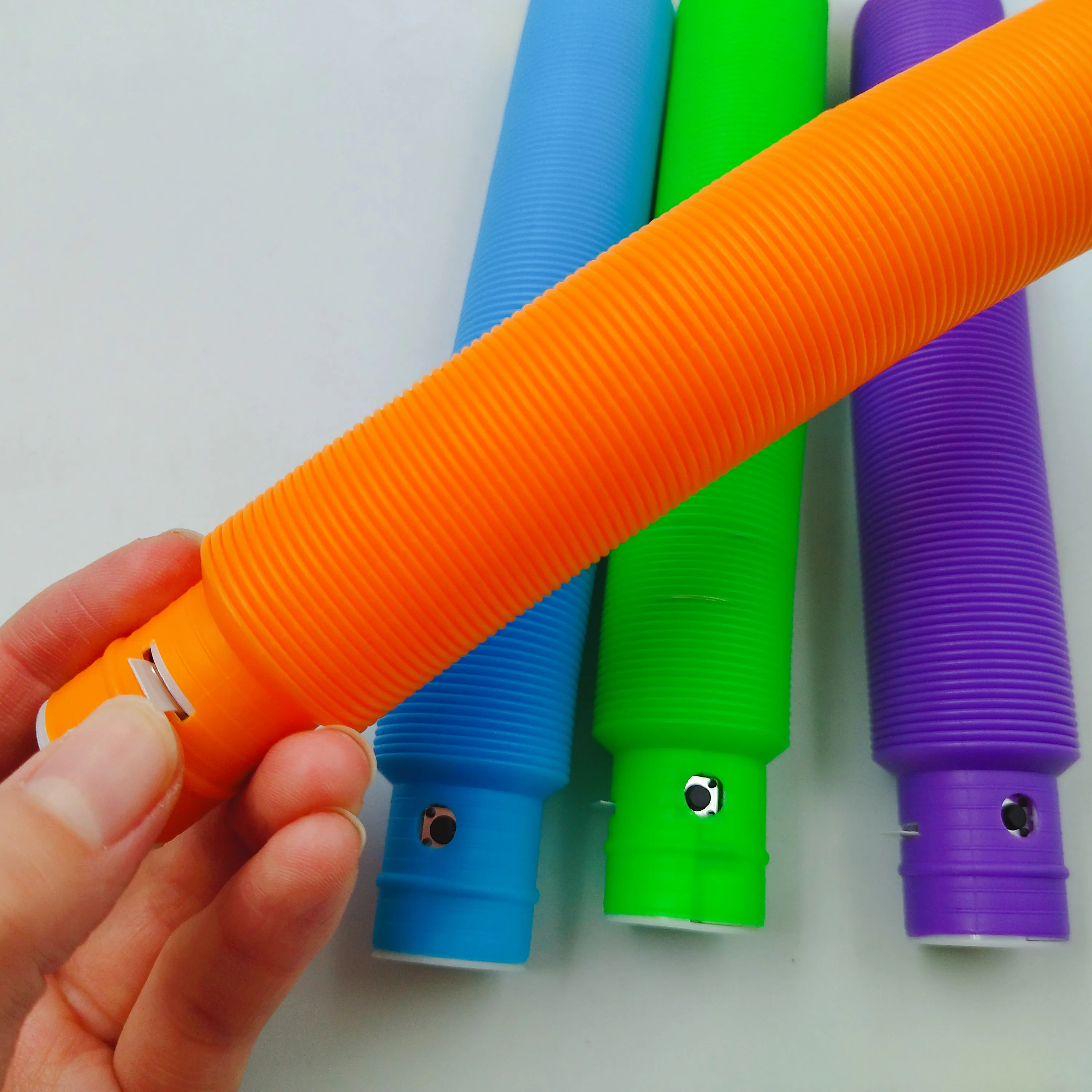 Jumbo Light Up Pop Tubes Fidget Toys Led Glow Tubes Sensory Toys In The For Kids Birthday Party ...