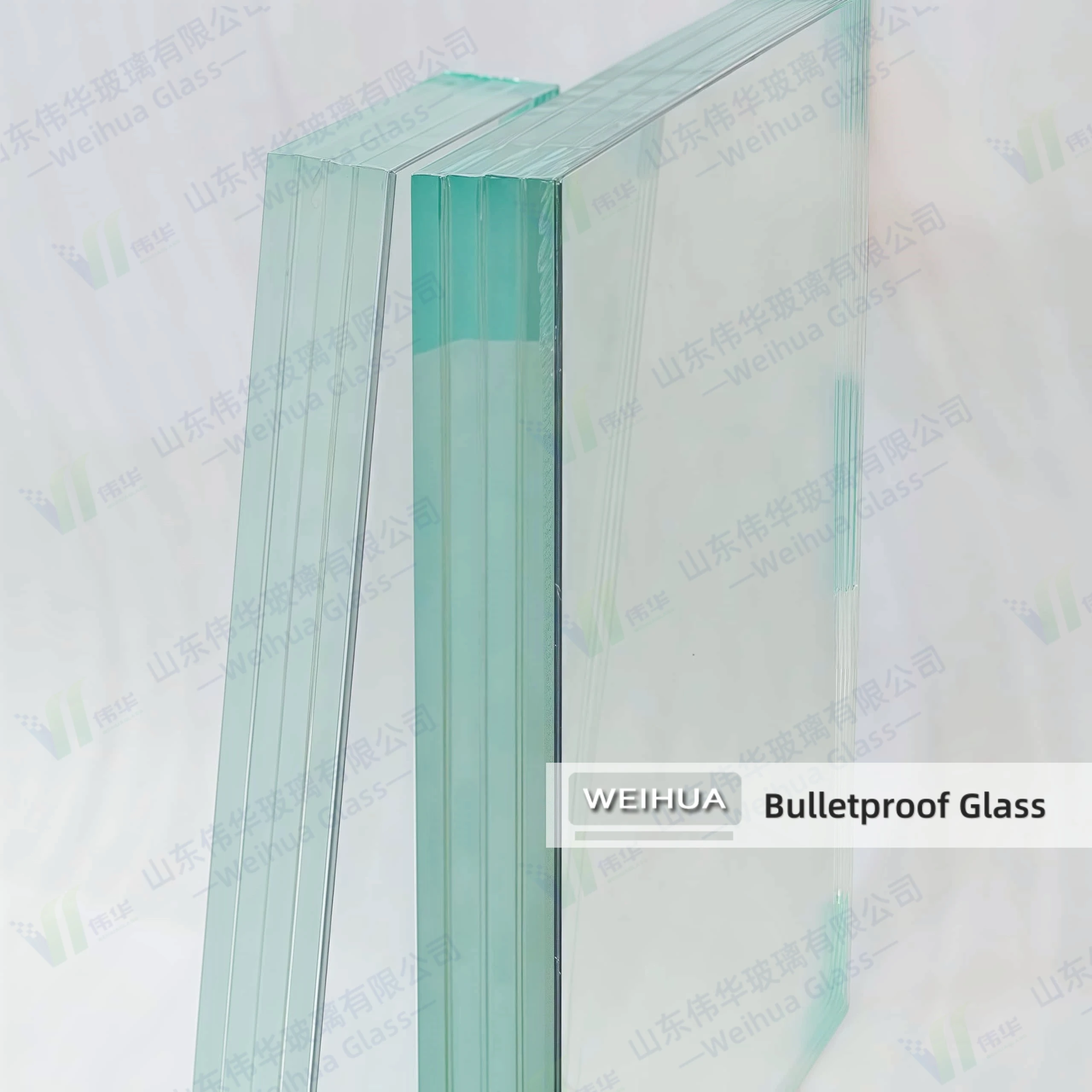 Bulletproof Laminated Safety Glass Doors Windows Custom Size Industrial ...