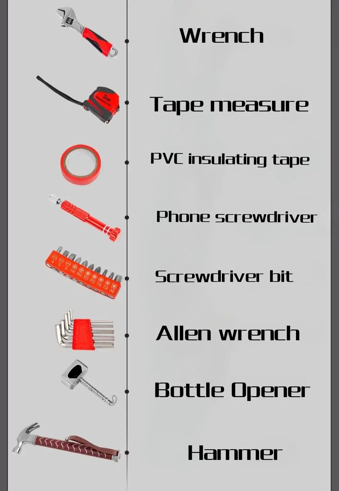 Thor Hammer Toolbox Set Portable Repair Hardware Tool Multifunctional ...