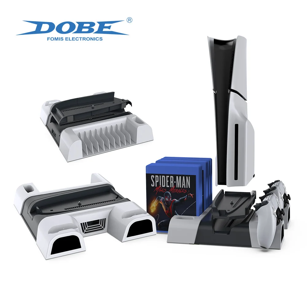 DOBE Factory Cooling Fan & Charging Dock for PS5 Controllers