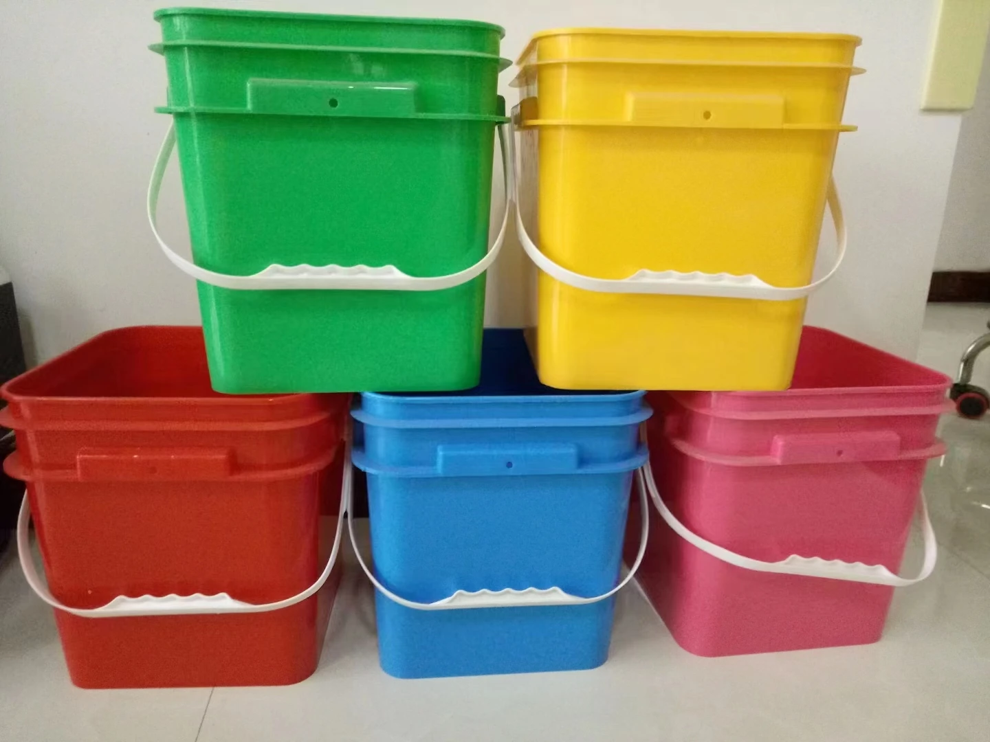 Industrial Sealed Packaging Container 10 Liter Plastic Square Barrels ...