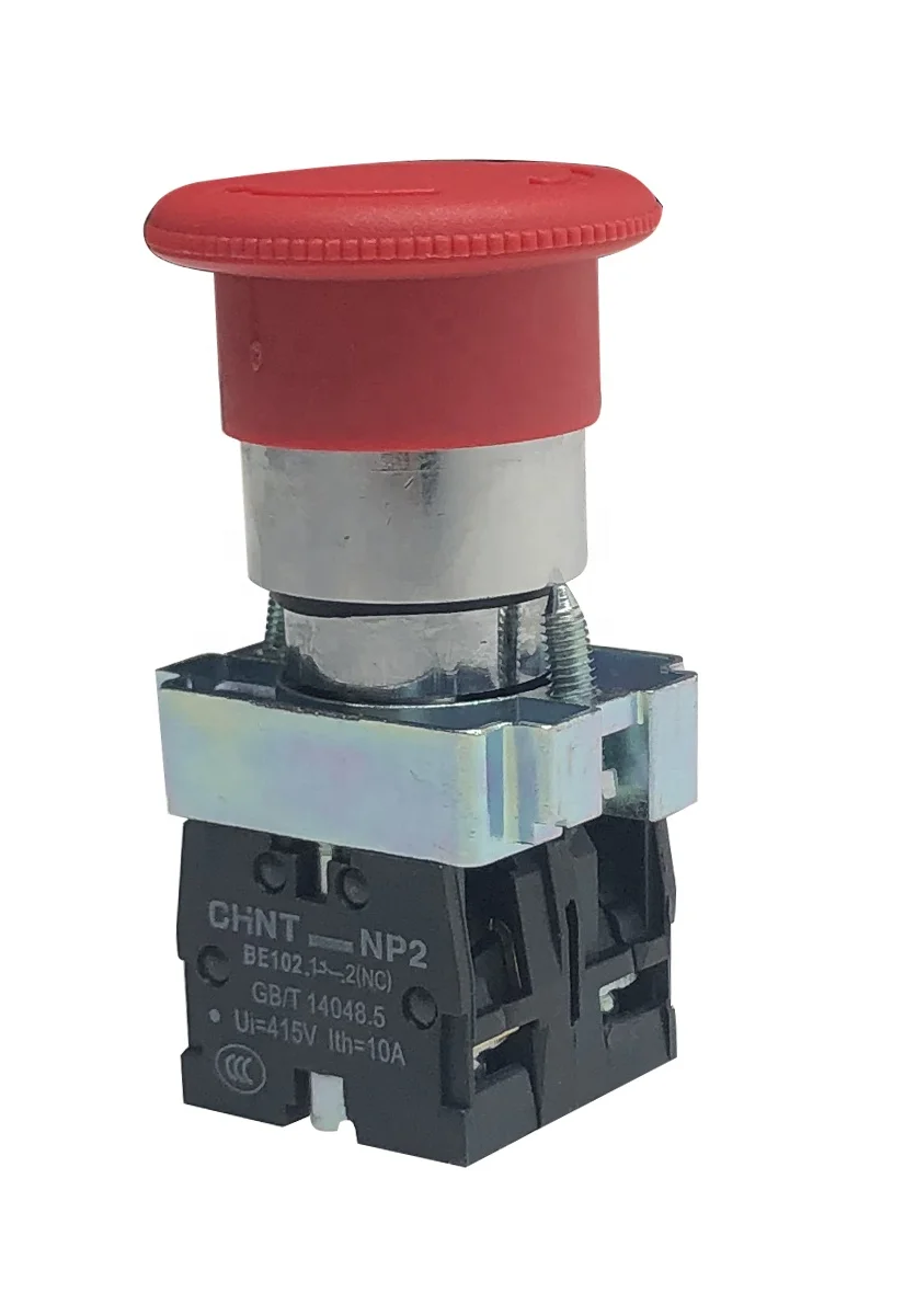 CHNT Emergency Stop Button Switch - Self-Locking Safety