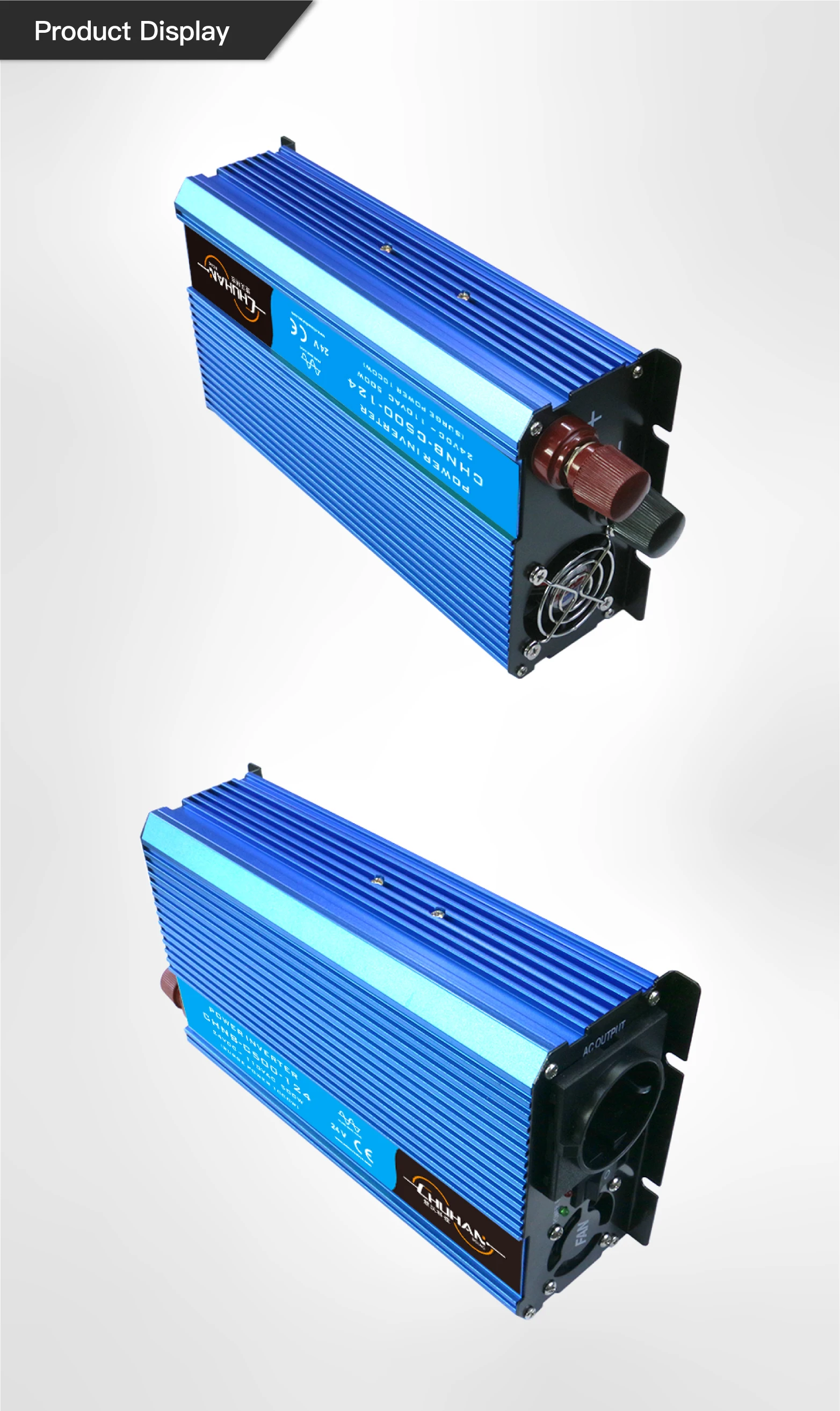 High Quality Full Power 500w Solar Inverters 12v 24v Dc To 110v 220v Ac ...