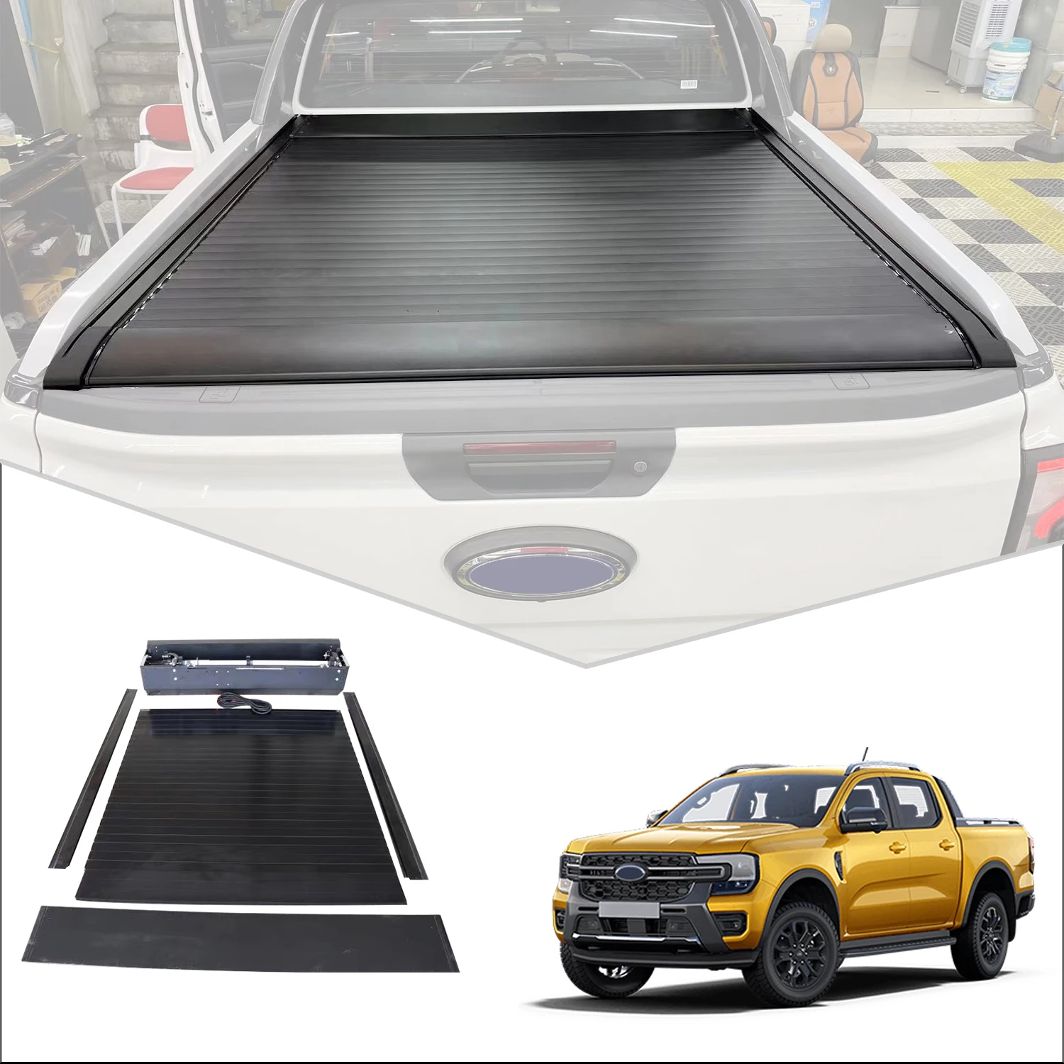 Automotive Body Parts Aluminum Hard Retractable Truck Bed Cover ...