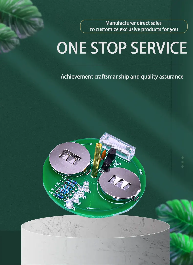 Diy Production Of Led Gyroscope Kit Desktop Rotating Color Light ...