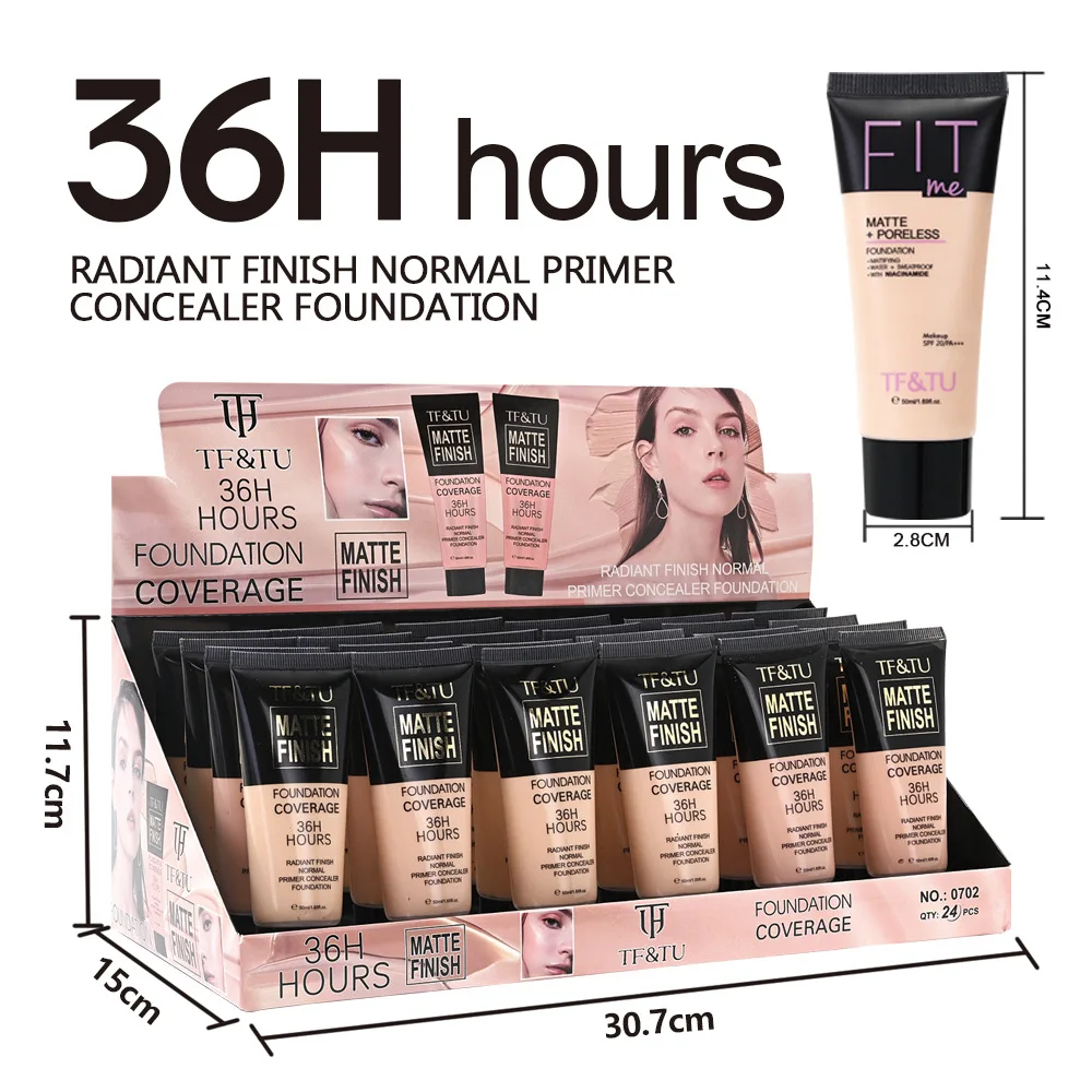 TF&TU Liquid Foundation - Long Lasting, Moisturizing Makeup