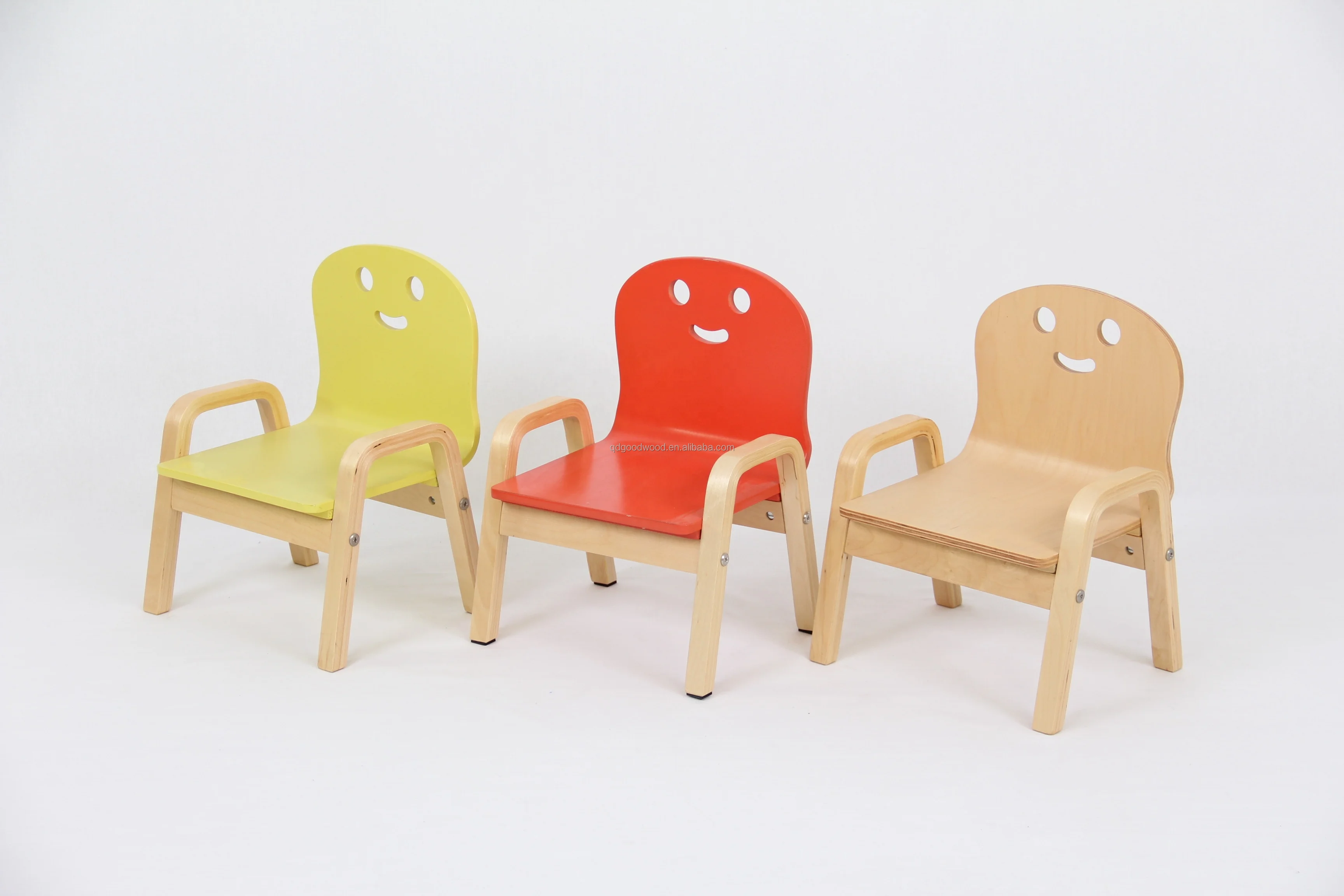 Customizable Patterns And Colors Wooden Kids Chair Preschool Furniture ...