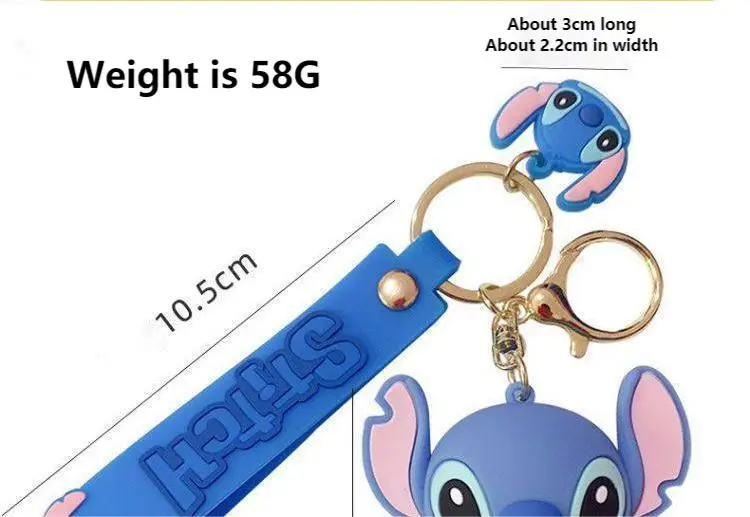 Promotional Gifts 3d Pvc Kawaii Cute Cartoon Character Keyring Key ...