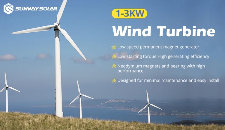 Sunway 1000w 2000w 3000w 1kw 48v Horizontal Wind Turbine 1 Kw 2kw 3kw For Sale - Buy 48v Wind ...