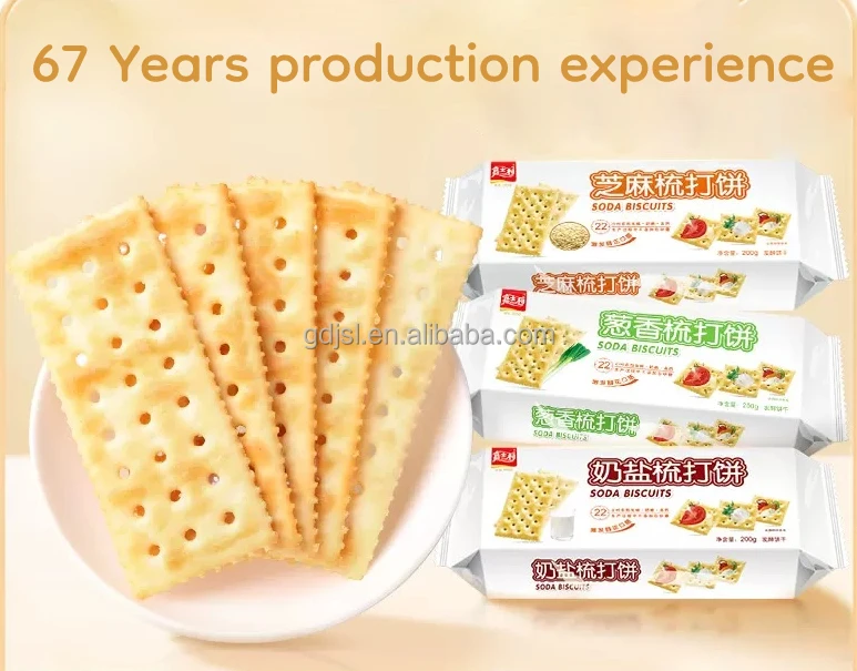 Milk Salt Soda Cracker Biscuit Crispy Crackers Milk Salt Flavor Hot ...