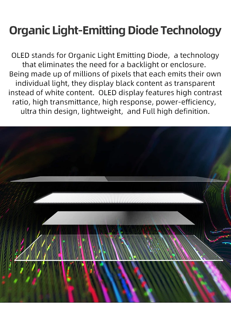 55inch High Transparent Oled Signage Display Toled Authentic Panel ...