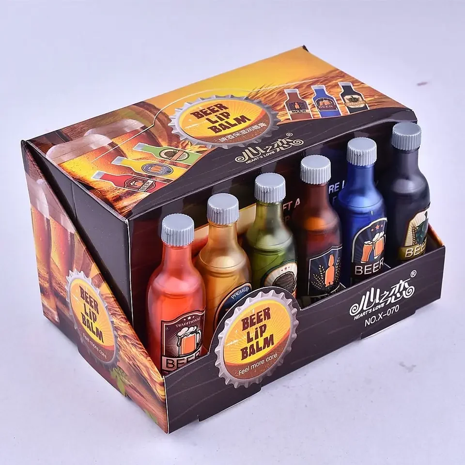 Beer Bottle Lip Balm Colorless Lip Care Moisturizing Transparent ...