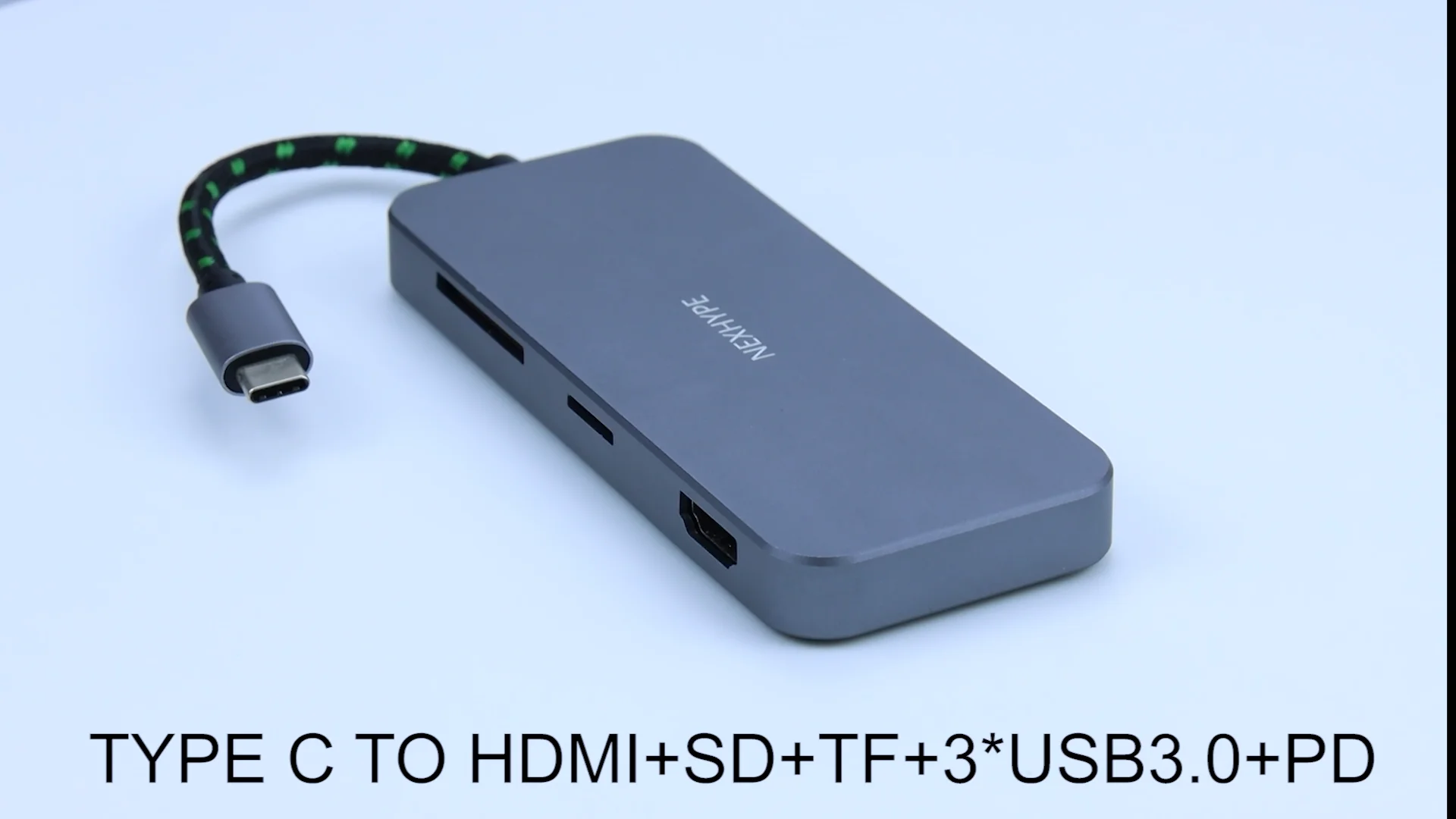 Custom Usb C Type C Hub Adapter Usb 3.0 7 In 1 Dock Sd Tf Card Usb Type ...