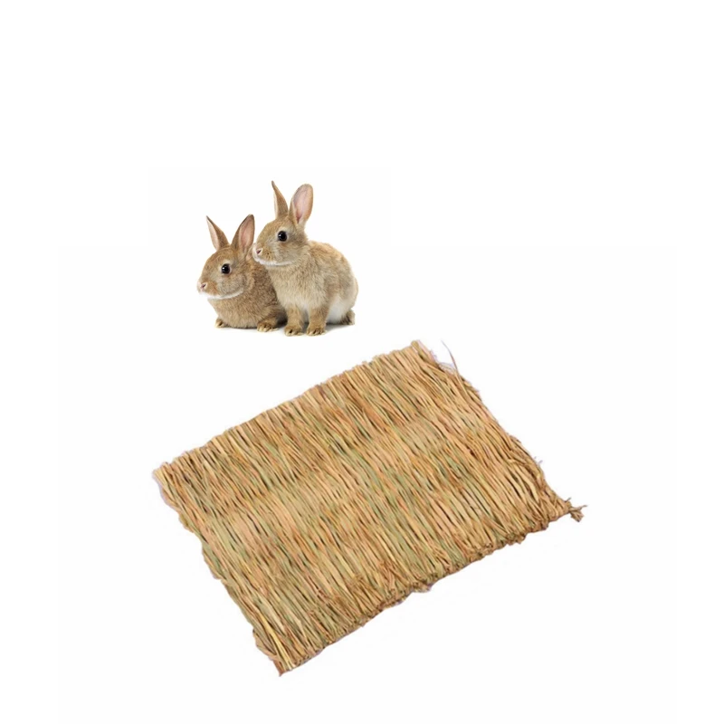 Rabbit And Guinea Pig Woven Straw Mat Pet-friendly Woven Grass Nest For ...