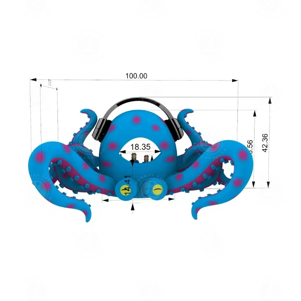 Giant Inflatable Octopus for Music Festival Events Heavy-Duty 0.9mm PVC ...