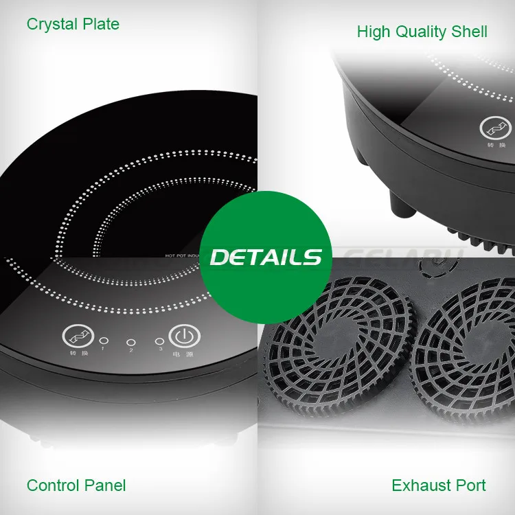 Alibaba.com: Small Size Black Polished Portable Hot Plate with Built-in ...