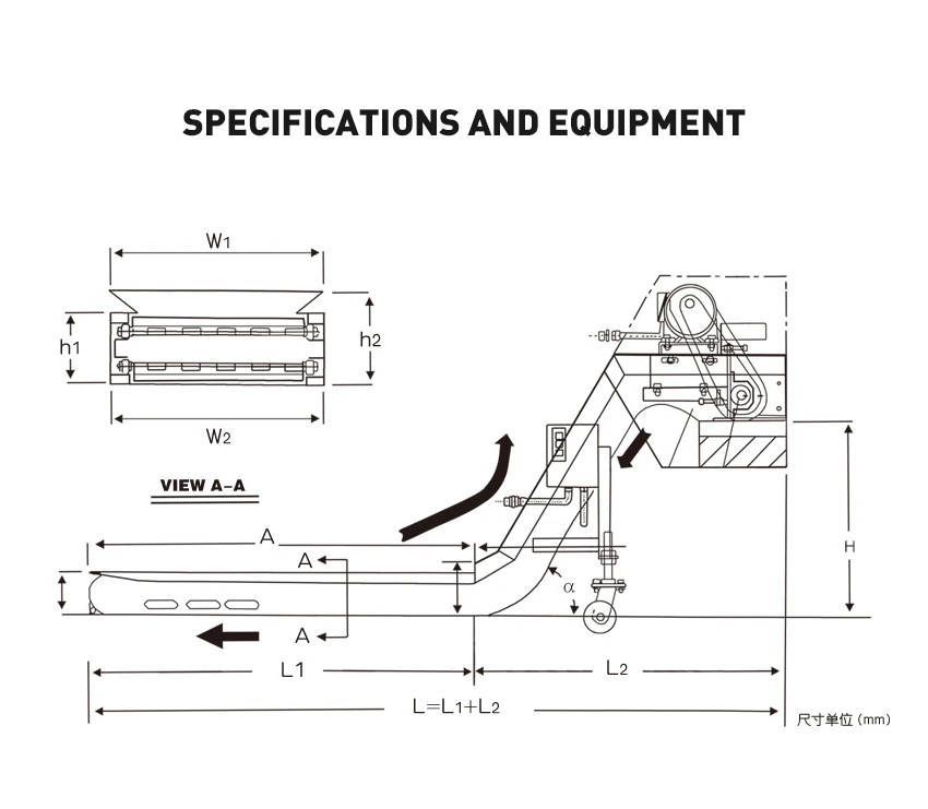 Portable CNC Machine Chain Plate Chip Scraper Conveyor| Alibaba.com