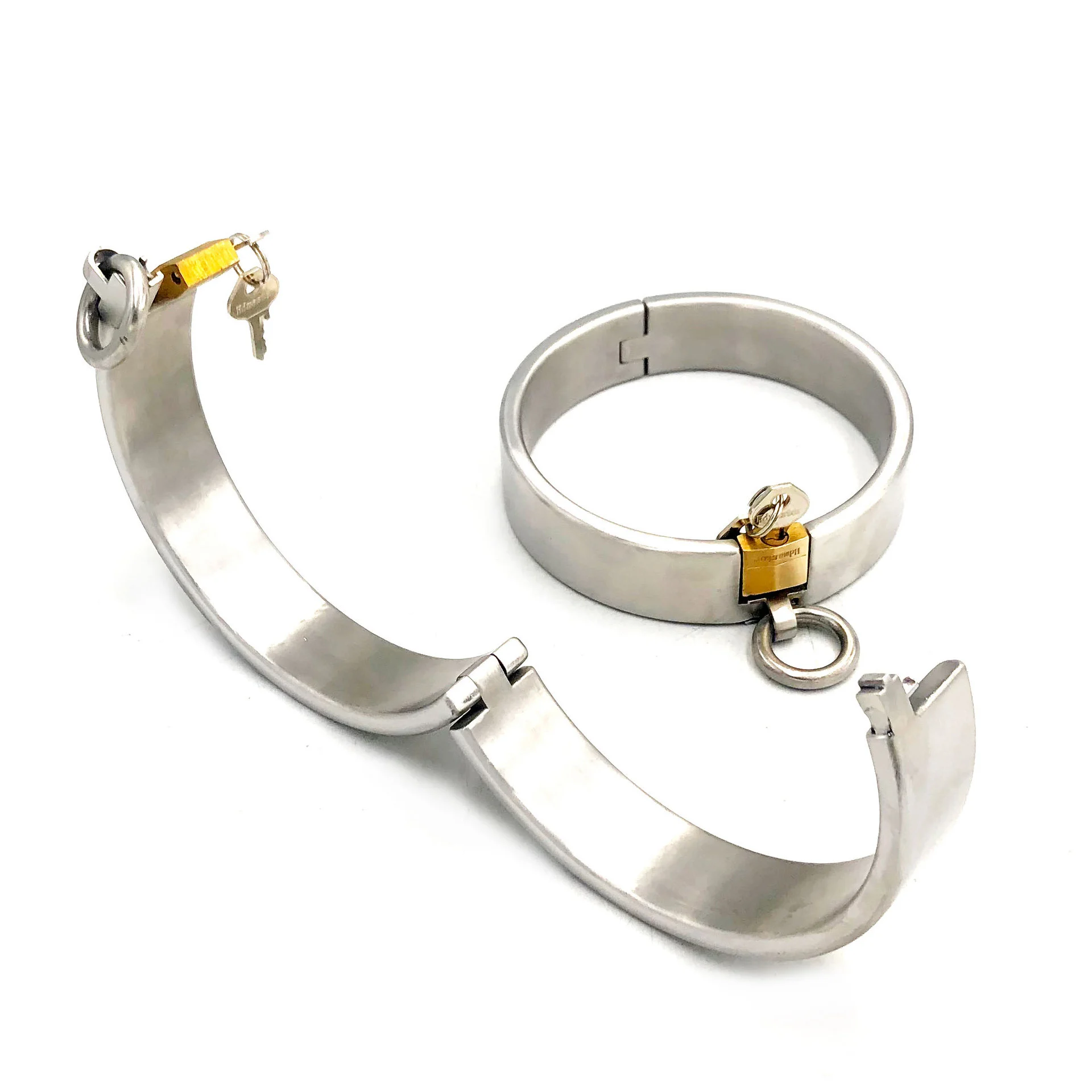 Black Emperor Stainless Steel Locking Collar for BDSM