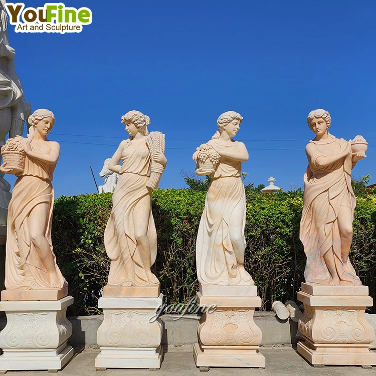 Life Size Famous Modern Outdoor Garden Four Season Statues Marble ...