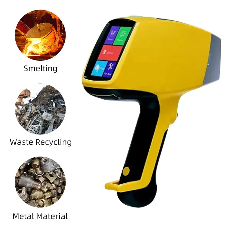 XRF Metal Handle Analyzer for Steel Iron Aluminum Alloy Copper Alloy ...