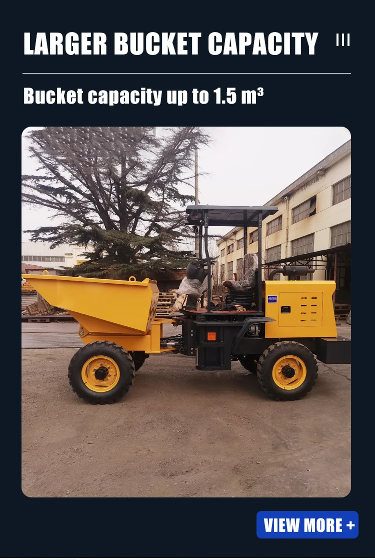 BOB-LIFT Popular Mini Dumper 2 Ton Hydraulic Tipping Bucket with Driver ...