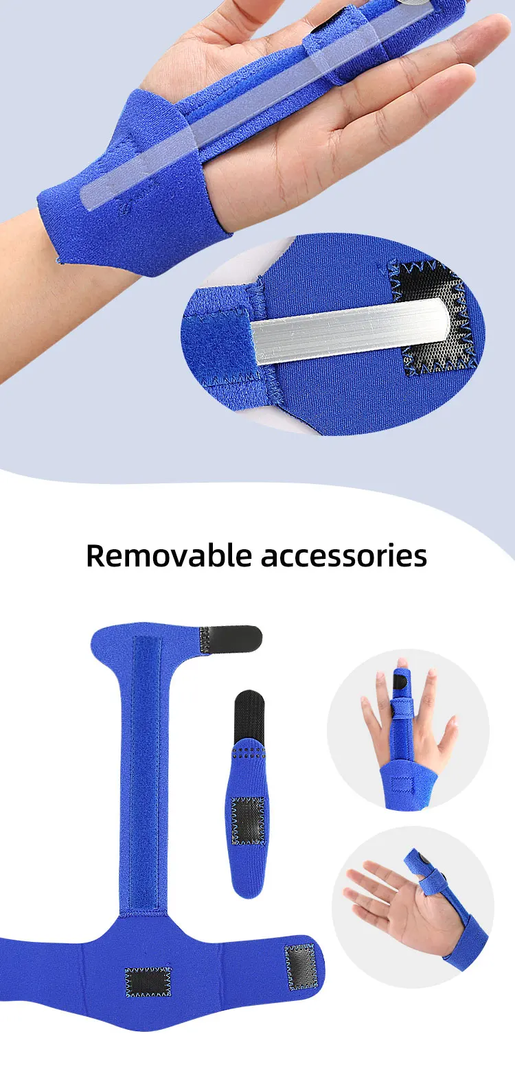 Trigger Finger Splint Hand and Wrist Brace Support Adjustable Locking ...