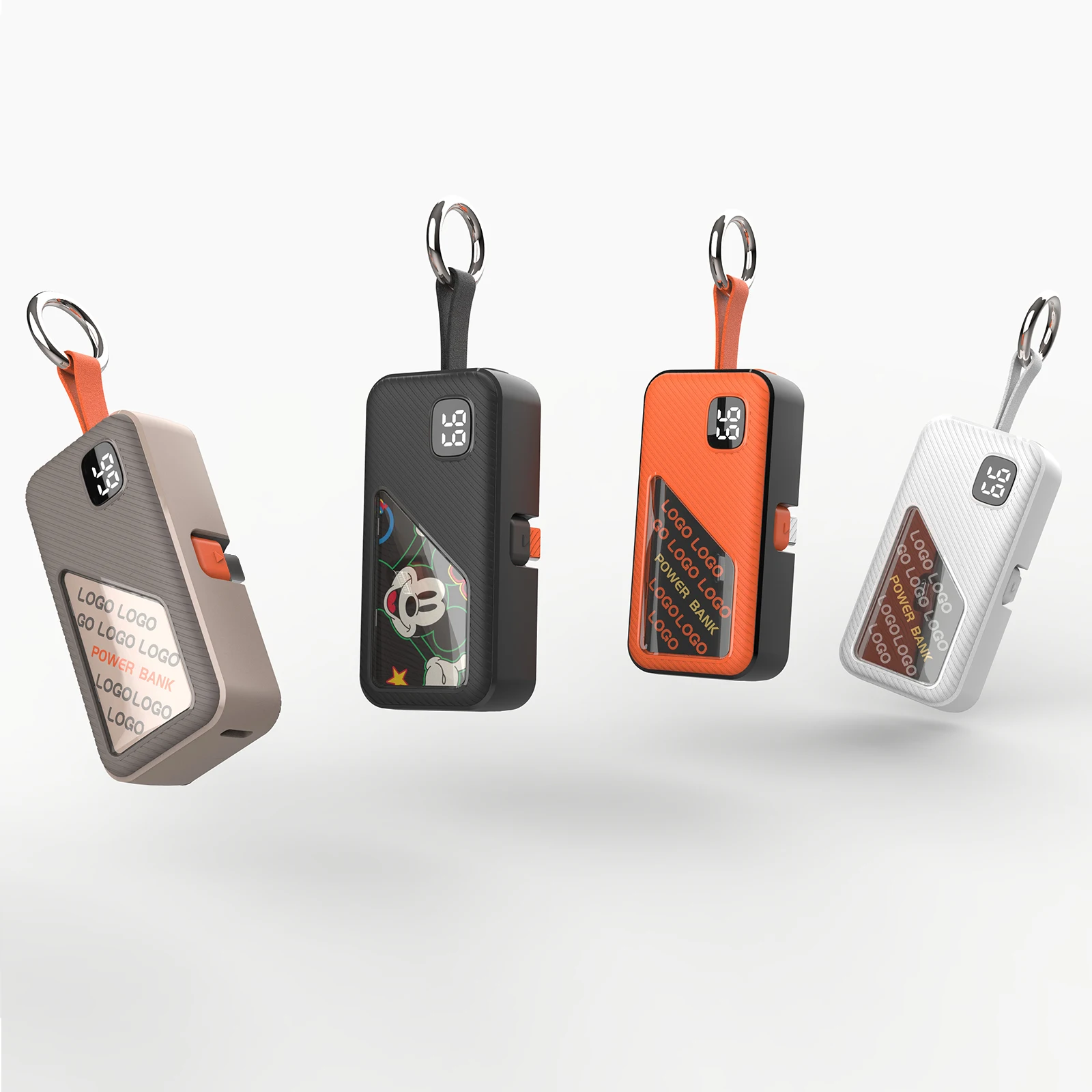 New Trending 2025 Custom Logo 5000mah Portable Chargers Keychain Mini ...