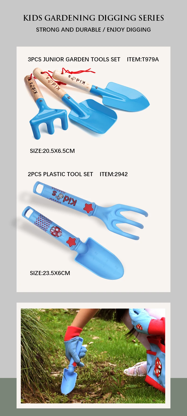 Wholesale Oem Mini Weeder Shovel Trowel Garden Hand Tool Set Kids ...