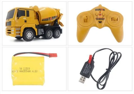 Remote Control Cement Mixer Engineering Truck 360 Rotation Rc Dump ...