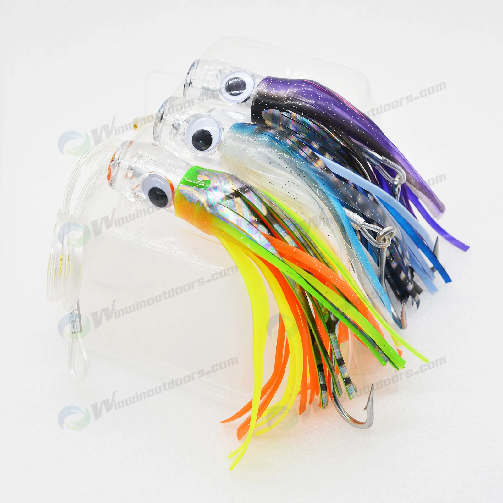 Trolling Lure Saltwater Squid Skirted Deep Sea Fishing Lure