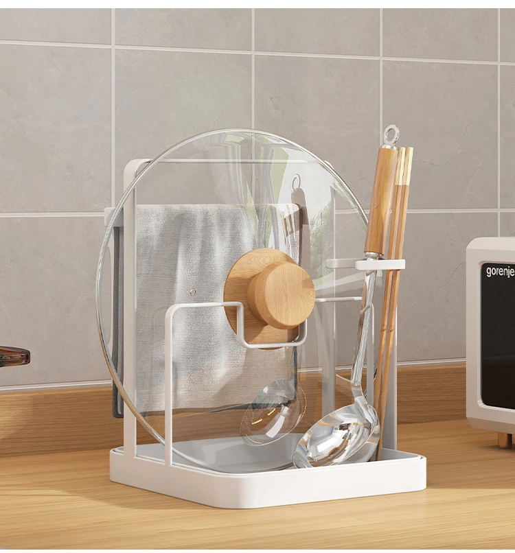Hot Selling Pot Lid Holder With Tray Spoon Rest Kitchen Utensils ...