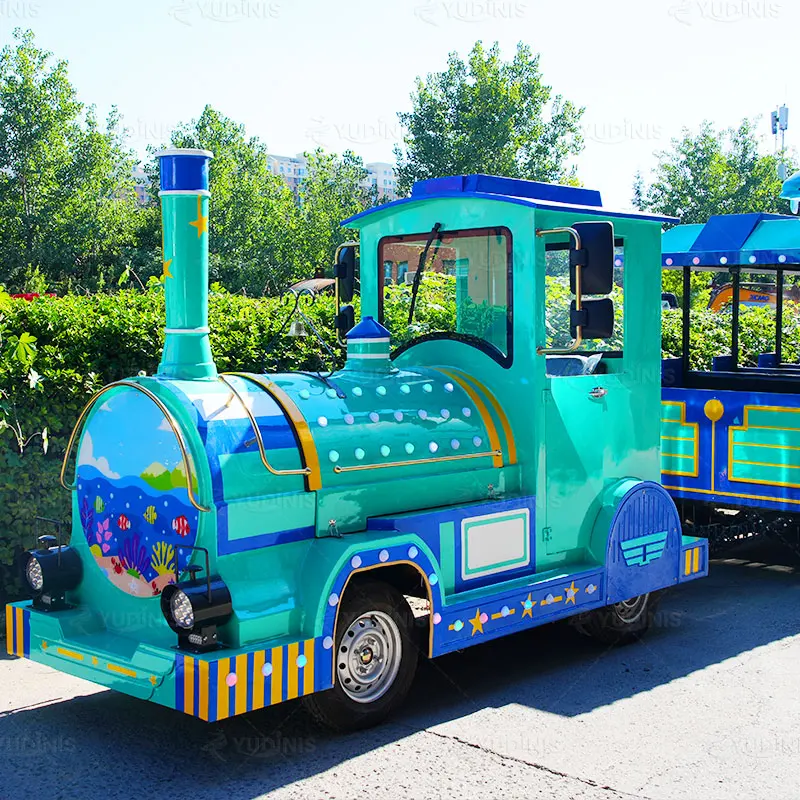 Sightseeing Trackless Train for Amusement Park Commercial Customized ...