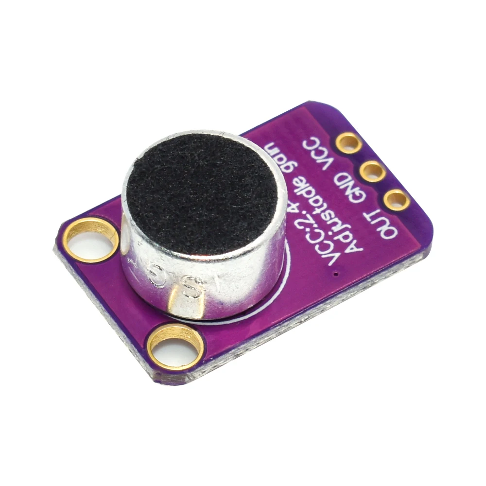 Electret Microphone Sensor Amplifier Module Max4466 Adjustable Gy ...