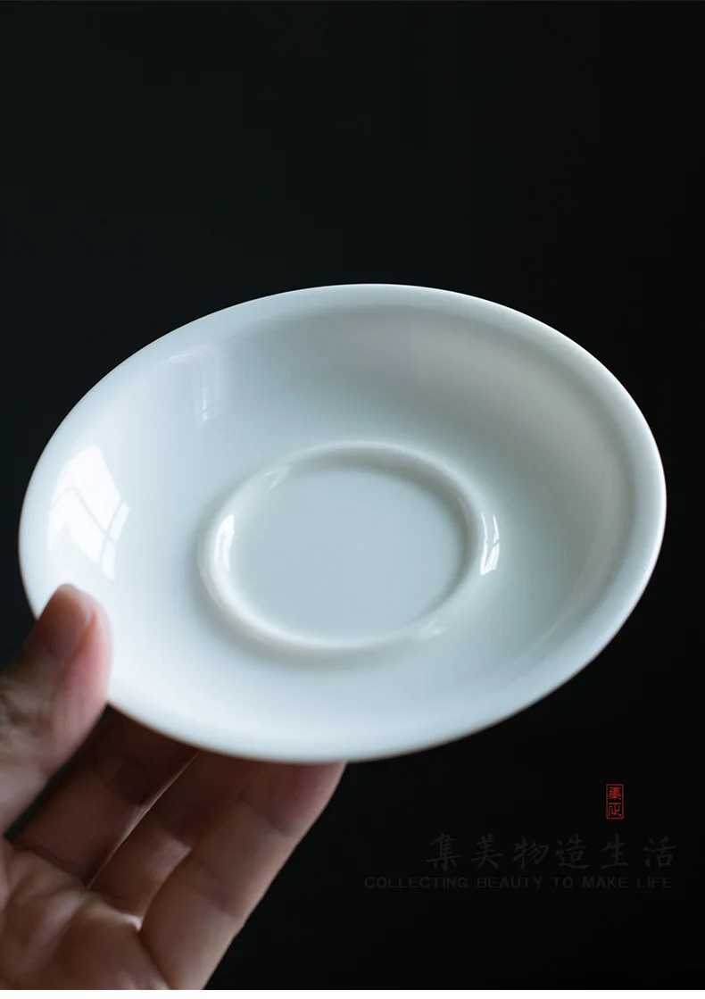 180ml 200ml Chinese Gongfu Tea Set Sancai Cover Bowl Lip Saucer White ...