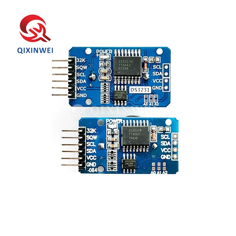 QXW DS3231 AT24C32 High Precision Clock IIC Module AT24C32 with Memory ...