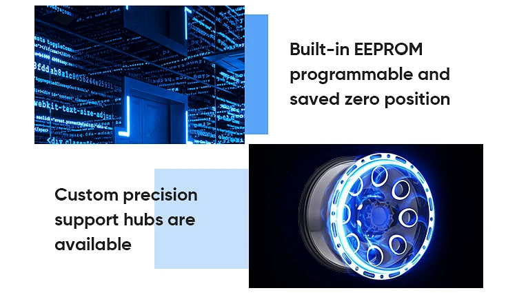 Hollow 18mm Shaft Optical Encoder Support RS485 Encoder Multi-turn ...