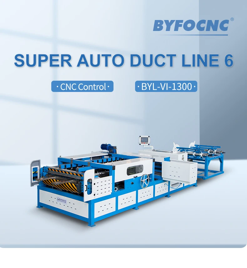Hvac Automatic Duct Product Machine Automatic Hvac Air Pipe Line 6 ...