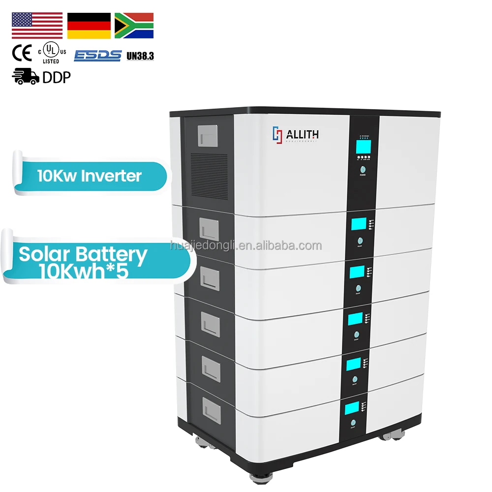 Hybrid Inverter And Solar Battery 10kwh 20kwh Modular Stacked Batteries Lifepo4 Lithium Akku ...