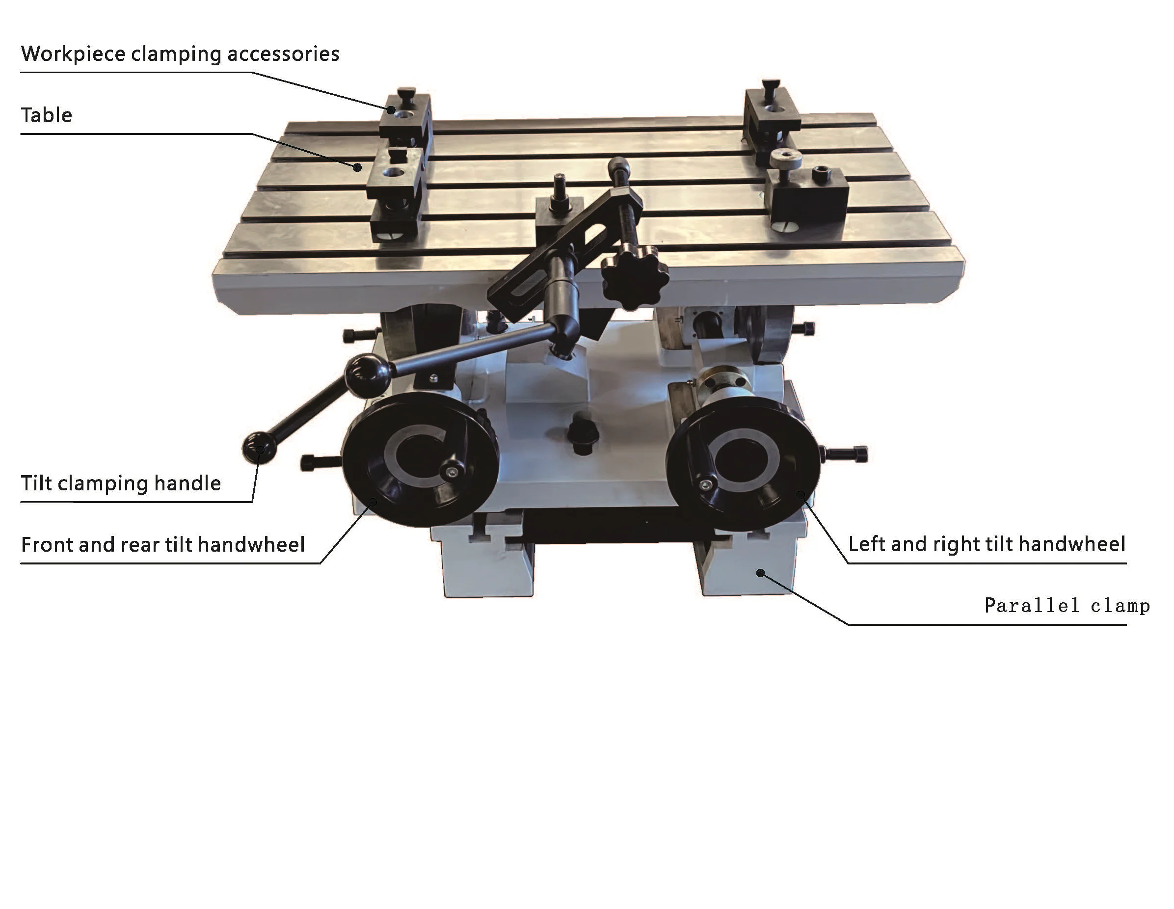 Dual Axis Leveling Milling Table /Fixture for cylinder head YWJ7540 ...