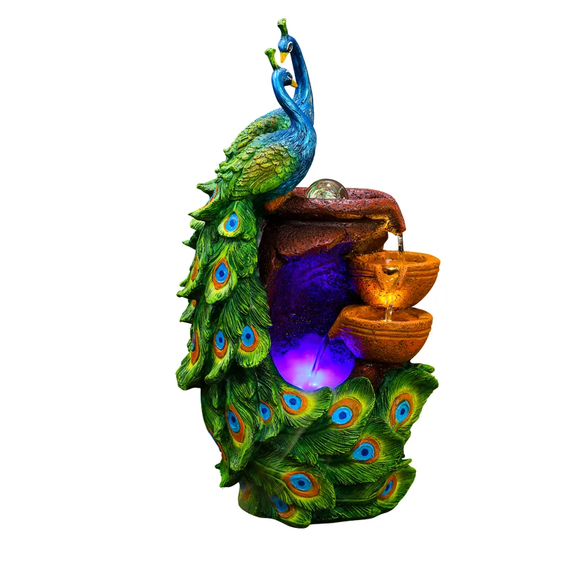 Peacock Outdoor Water Fountains - Durable & Stylish Decor