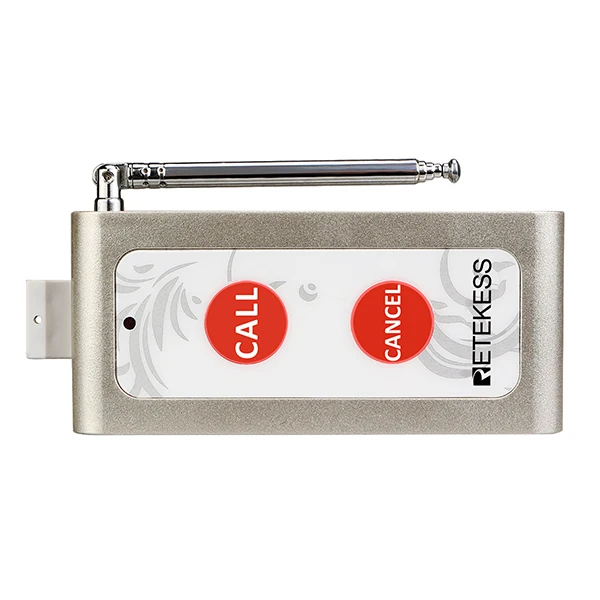 Two Button Wireless Calling Bell Pager Call Button Transmitter For ...