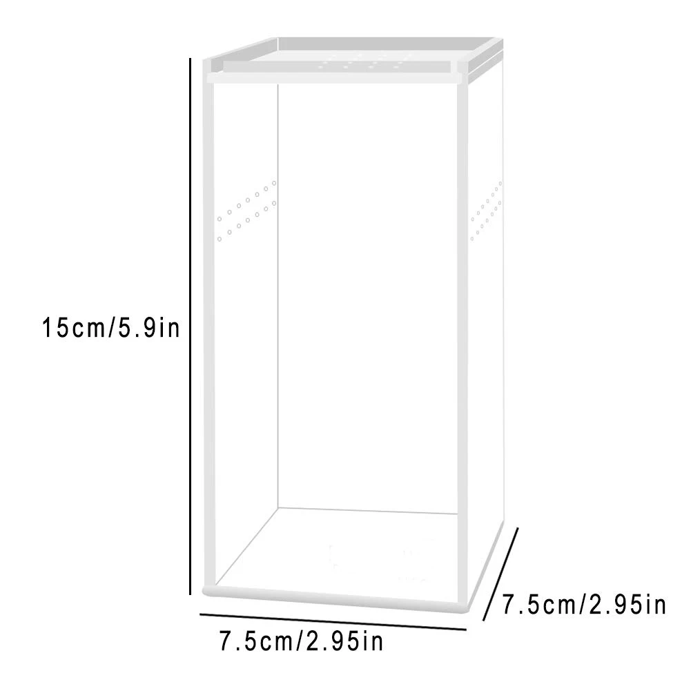 Stackable Reptile Cages - Transparent Plastic Enclosures