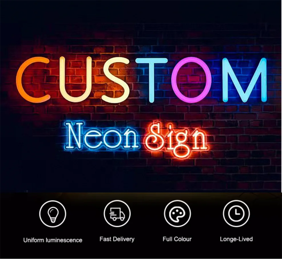 Wholesale Business Logo Neon Sign Custom Neon Light Box Hello Message ...