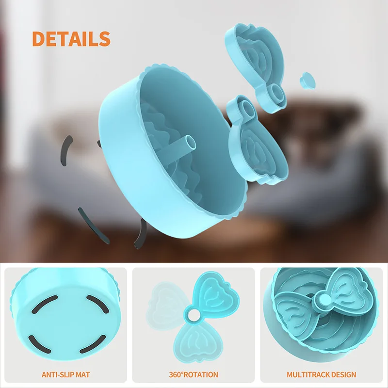 2023 Hot-sale Round Slow Feeder Pet Food Bowl Slow Eating Plate ...