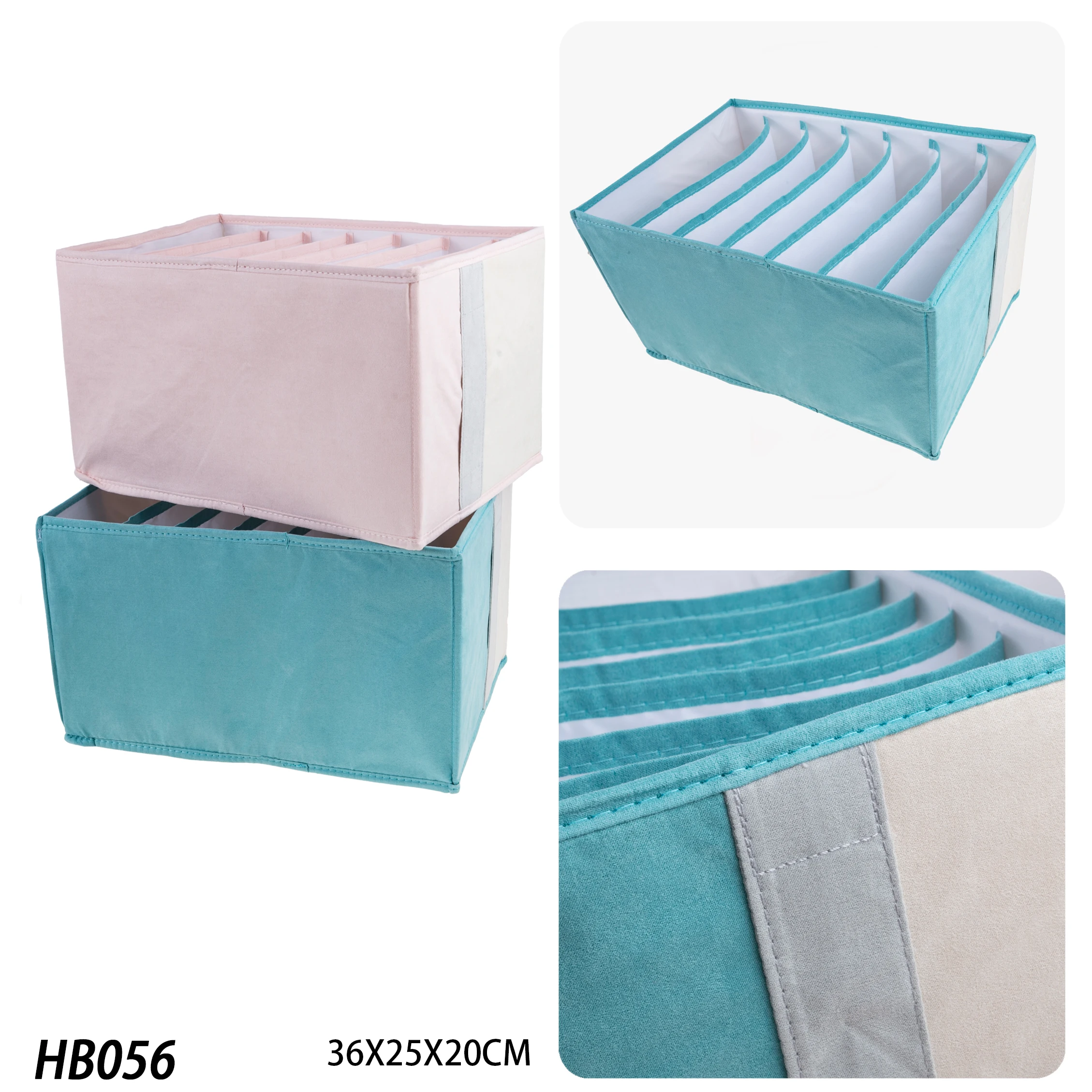 Yunluo Large Clothing Storage Box with 7 Compartments| Alibaba.com